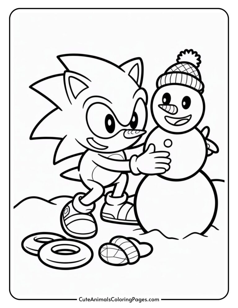 Sonic The Hedgehog Coloring Pages (8 PDF Pages) - Cute Animals Coloring ...