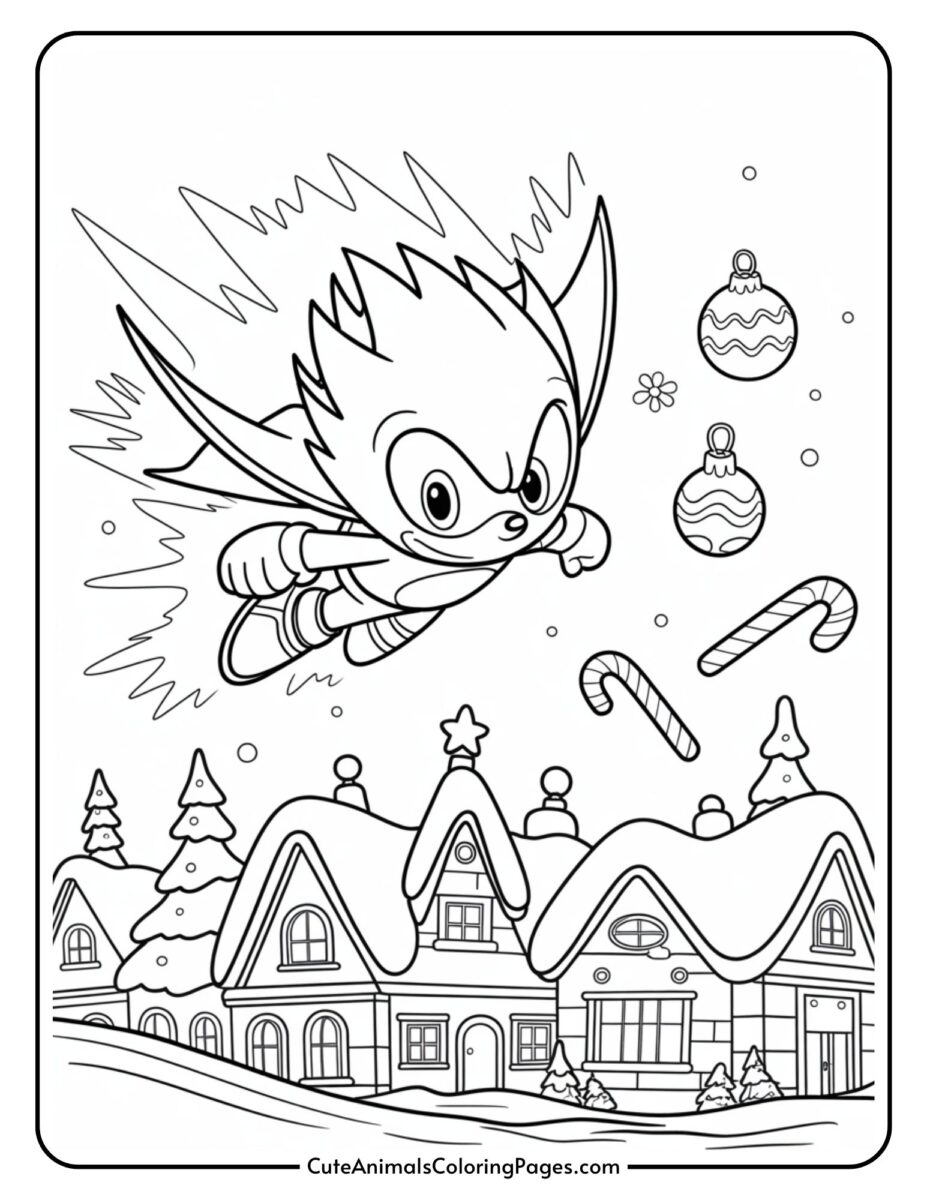 Super Sonic Coloring Pages (7 Pages To Color) - Cute Animals Coloring Pages