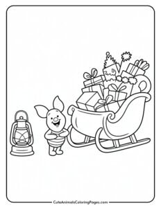 Winnie The Pooh Christmas Coloring Pages (11 Coloring Sheets) - Cute ...