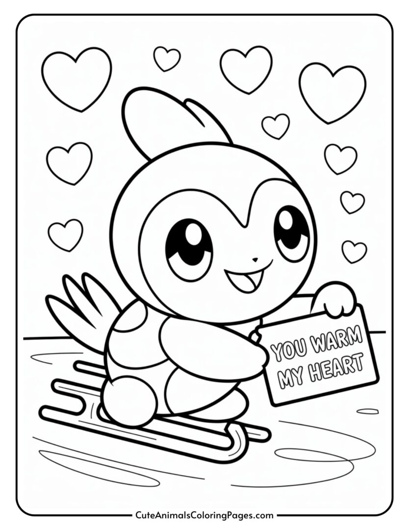 Pokemon Valentines Coloring Pages (14 Pages To Print) - Cute Animals ...