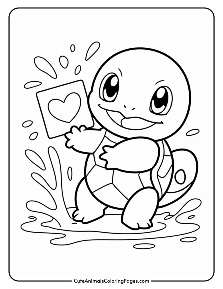Pokemon Valentines Coloring Pages (14 Pages To Print) - Cute Animals ...